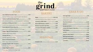 Menu – The Grind Coffeehouse